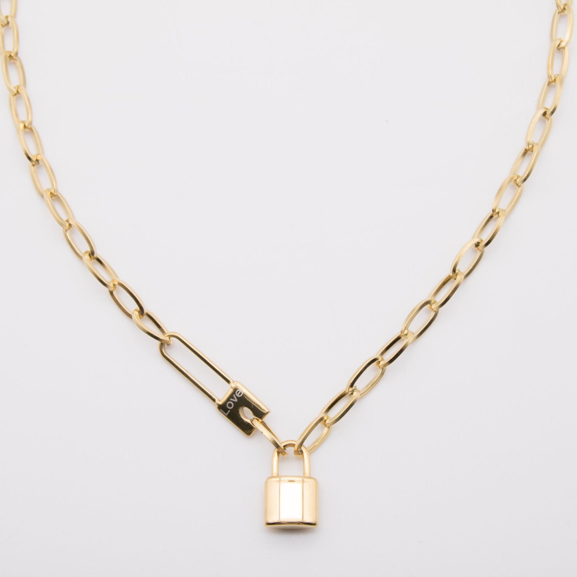 Kette Mit Schloss Anhanger